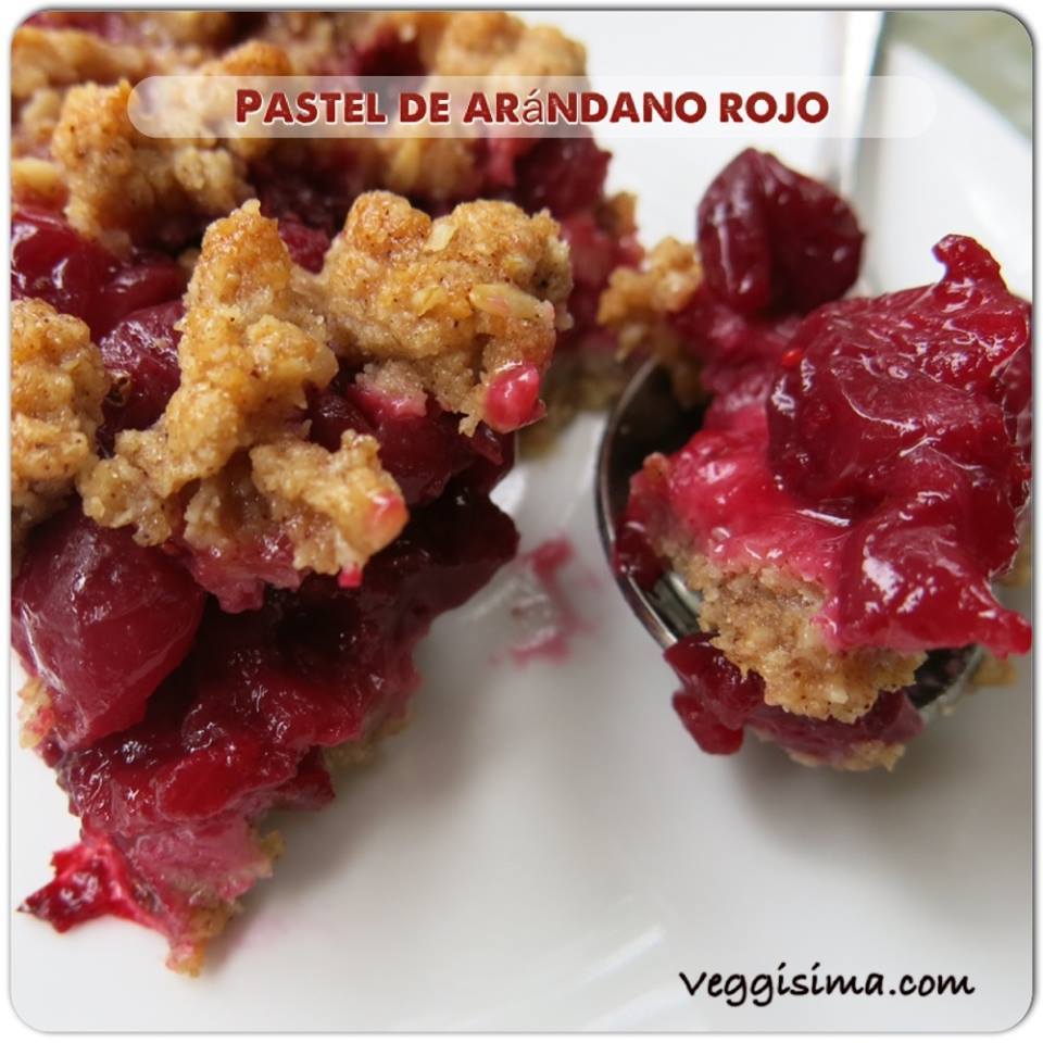 Tarta de arándanos rojos - Veggisima